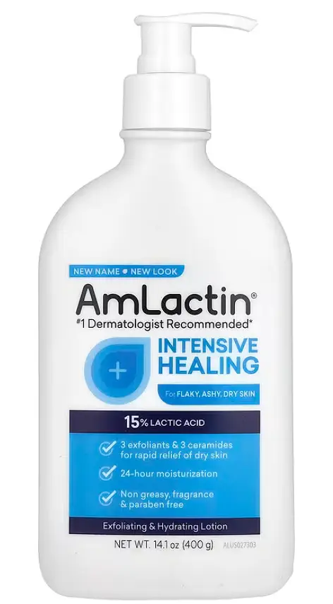 AmLactin Intensive Healing Lotion With 15% Lactic Acid Ingredients ...